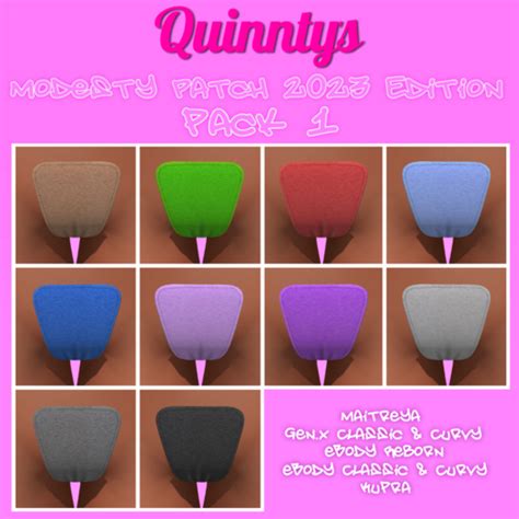 Second Life Marketplace Modesty Patch 2023 Ed Pack 1