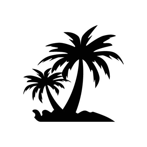 Palm Tree Icon Silhouette Design Template Isolated 38514228 Vector Art