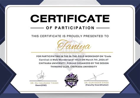 Taniya Goyal On Linkedin Codecarnival Webwonderland Webdevelopment Certification…