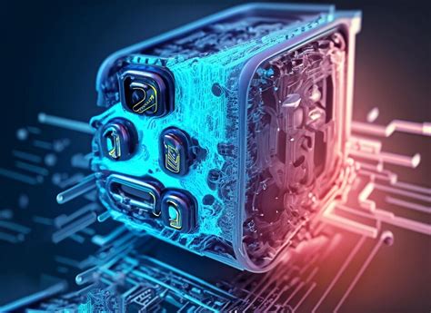 Premium Ai Image Inner Structure Of Cpu Technology Red