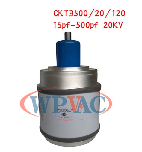 Small Vacuum Variable Capacitor 15~500pf 20kv For Hf Heating Wood Machine
