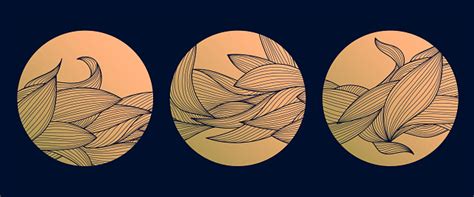 추상 원 우아한 선형 아이콘 일본 스타일의 벡터 세트 나뭇잎 식물 향수 화장품 천연 제품 꽃 가게 화장품 생태 건강 스파 요가에