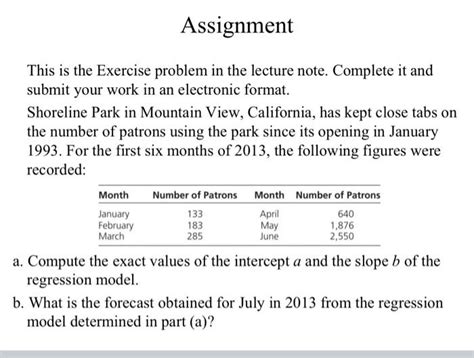 Solved This Is The Exercise Problem In The Lecture Note Chegg Com
