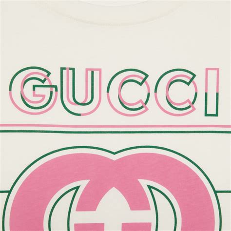 Gucci Vintage Logo Print T Shirt In Off White Gucci® Ae