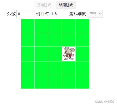 Javascript实现打地鼠游戏逻辑 Csdn博客