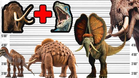 Dinosaurs And Woolly Mammoth Hybrids Tyrannosaurus Triceratops