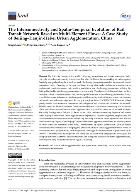 Pdf The Interconnectivity And Spatio Temporal Evolution Of Rail Transit Network Based On Multi
