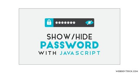 Javascript Show Hide Password Input With Css Show Hide Pass