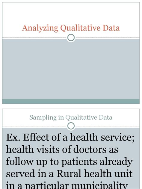 Analyzing Qualitative Data Download Free Pdf Questionnaire Qualitative Research