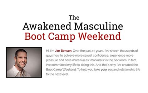 Men S Boot Camp For Sexual Confidence Personal Life Media Learning Center