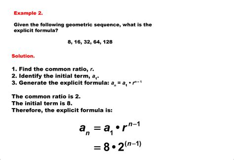 Math Example Sequences And Series Finding The Explicit Formula Of A