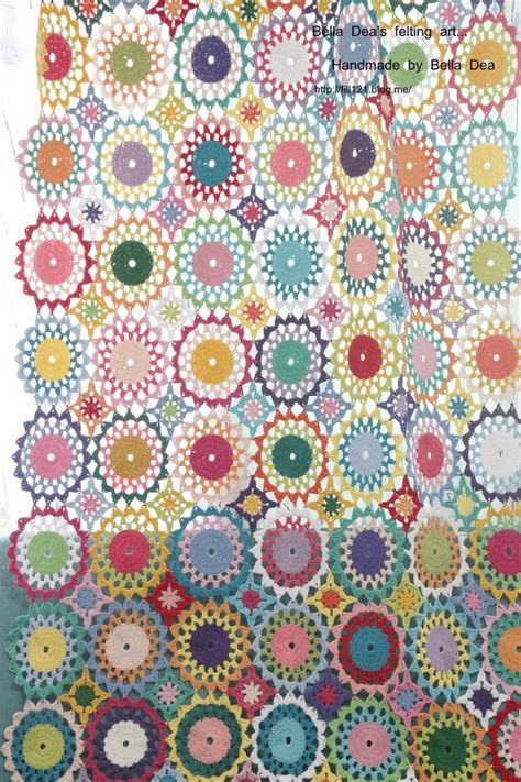 꽃들의 향연 꽃 모양 모티브 블랭킷 도안 손뜨개 커튼 만들기 [ 앵콜스뜨개실 벨라디아 ] 네이버 블로그