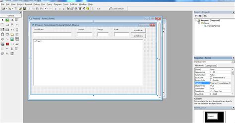 Membuat Program Perpustakaan Visual Basic 6 Dengan Microsoft Access