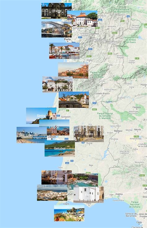 Cities Map Of Portugal