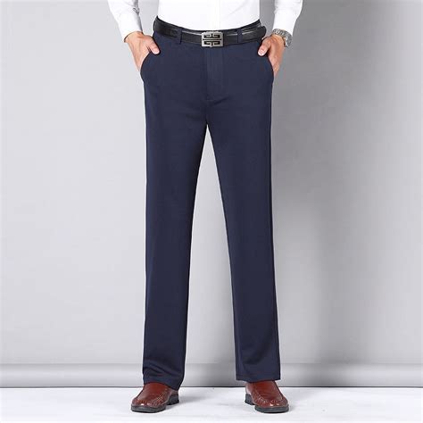 Loose Straight Mens Business Casual Pants