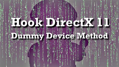 How To Hook Directx 11 Youtube