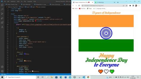 Ankit Chatterjee On Linkedin Independenceday2022 Html Css India Geeksforgeeks