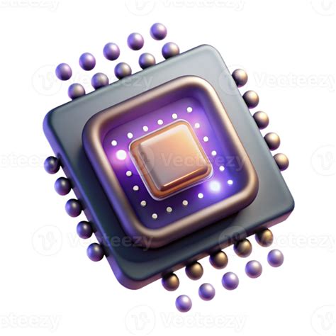 Extraordinary Minimalist A Single Microchip Floating In A Dark Void