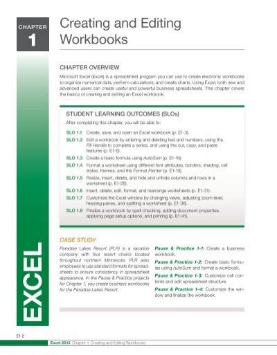 Chapter 1 Excel Mcgraw Hill