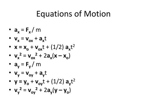 Ppt Understanding 2d And 3d Motion Components Equations And