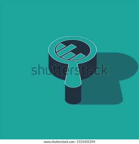 Isometric Magnifying Glass Data Analysis Icon Stock Vector Royalty Free 1551431294 Shutterstock