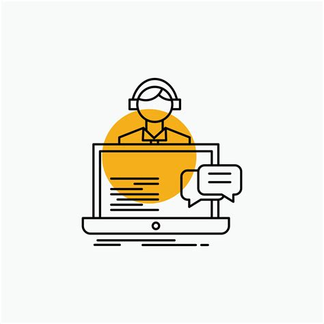 Support Chat Customer Service Help Line Icon 12811265 Vector Art At