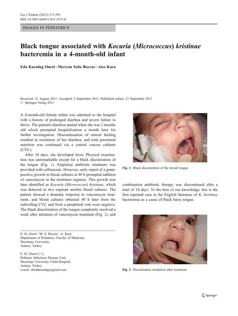 Pdf Black Tongue Associated With Kocuria Micrococcus Kristinae