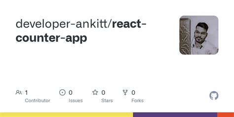 Github Developer Ankitt React Counter App