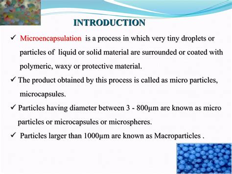 Microsphere And Microcapsules Pptx