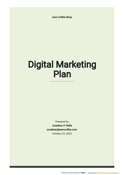 Convenience Store Business Plan Template