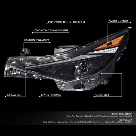 Car Halogen Led Headlight For Hyundai Elantra 2021 2022 2023 2024 2020