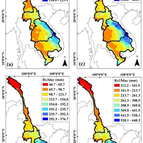 Spatio Temporal Variations Of Maximum Cumulative Precipitation Rxnday