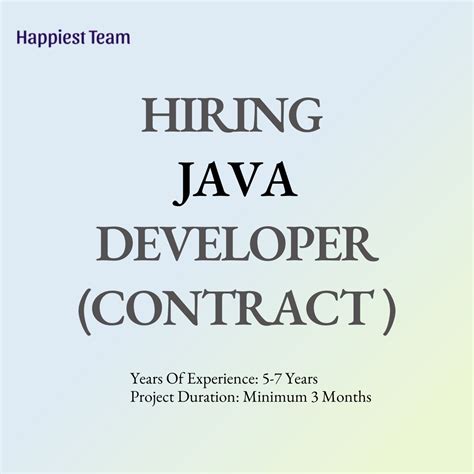 Happiest Team On Linkedin Javadeveloper Contractualopportunity Freelancework Javajobs