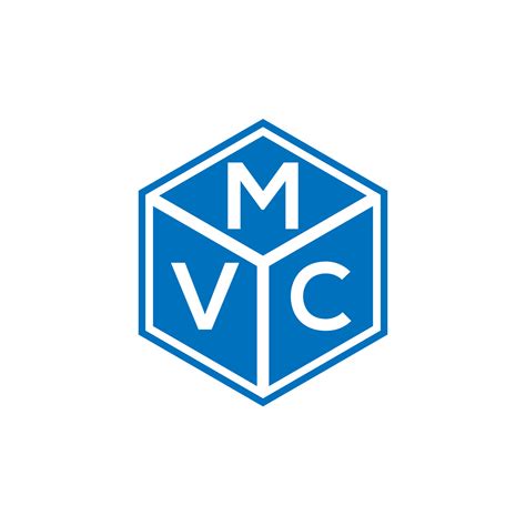 Mvc Letter Logo Design On Black Background Mvc Creative Initials