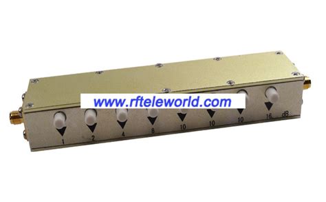 stepped attenautor variable attenuator keypress attenuator