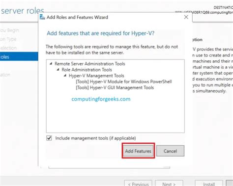 Install And Configure Hyper V On Windows Server ComputingForGeeks