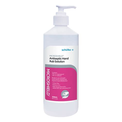 Schulke Microshield Antiseptic Hand Rub Solution 500ml Bottle With Pump