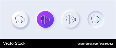 Face Scanning Line Icon Phone Id Sign Royalty Free Vector