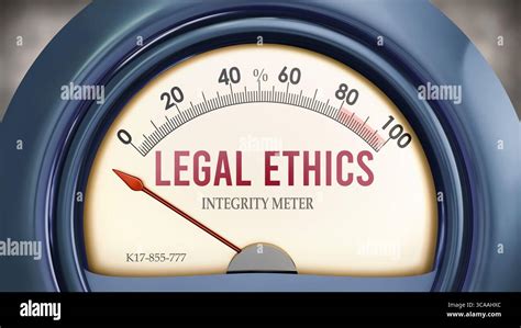 Legal Ethics And Integrity Meter That Hits Less Than Zero Hi Res Stock