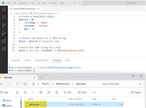 How To Write Json To File In Powershell