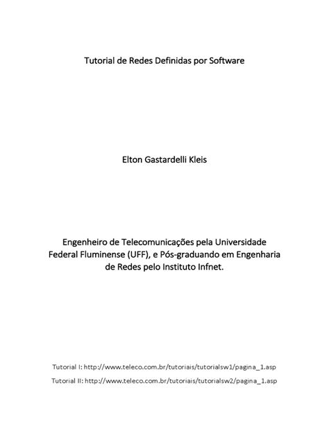 tutorial sdn openflow pdf routing computer network