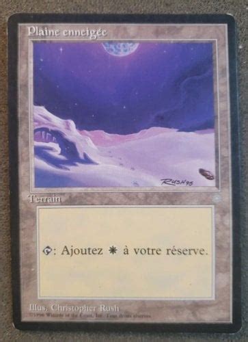 Snow Covered Plains Ice Age Pld Basic Land Magic The Gathering French Ds3d1pq R