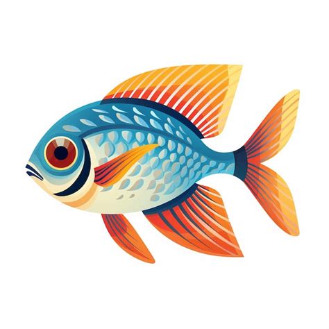Premium Ai Image Exotic Fish Drawing Aquatic Splendor