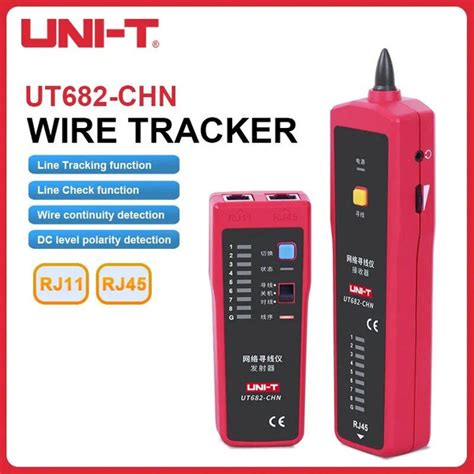 UNI-T UT682 Тестер сетевых проводов портативный телефонной линии RJ11 ...