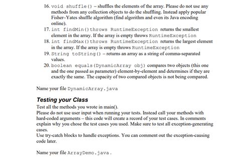 A Class Named Dynamicarray That Will Have Convenient Course Hero
