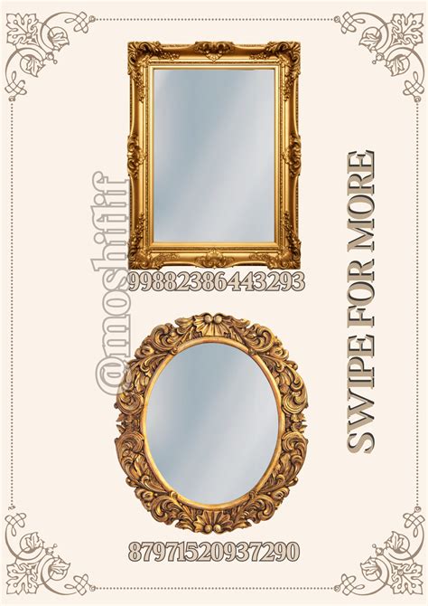 Bloxburg Elegant Fancy Mirror Decals In 2025 Fancy Mirrors Mirror