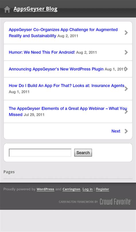 How To Create An App For A Wordpress Blog Using A Plugin Appsgeyser Blog