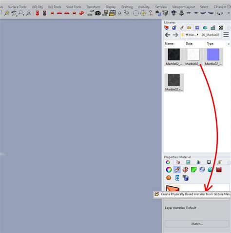 texture workflow improvement create material by dragging from