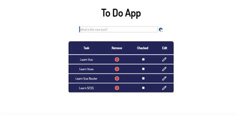 Vue Js To Do App