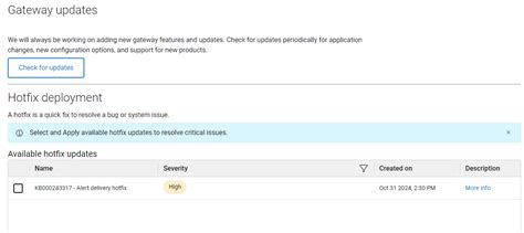 Secure Connect Gateway Version 5260018 Alert Delivery Call Home